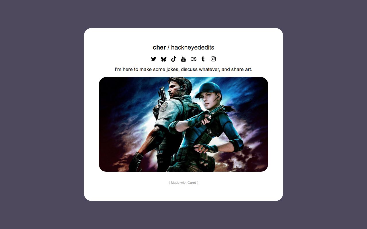 cher’s carrd